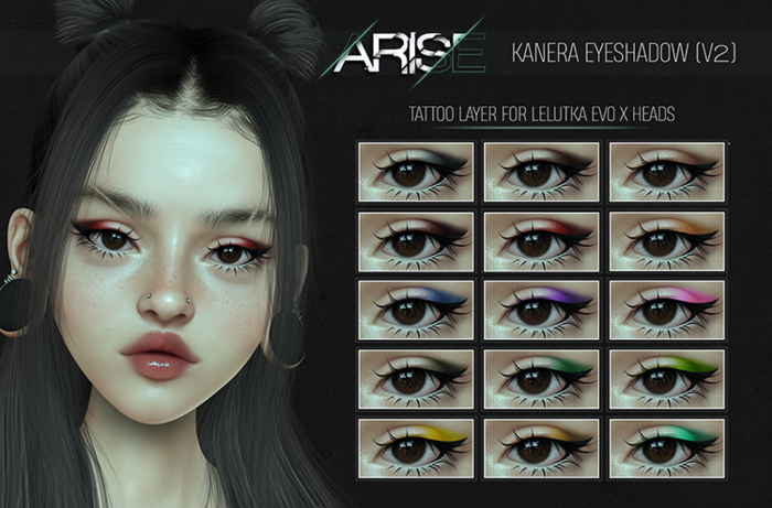 Second Life Marketplace - .ARISE. Kanera Eyeshadow V2